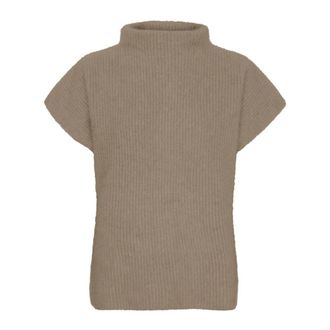 BTF-CPH Cashmere Raccoon SS Pullover - - Knitwear - Damen - Braun - M