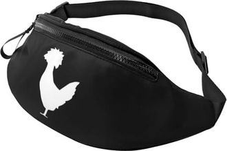 Generic Silhouette De Poulet Polonais Sac De Voyage R&eacute;glable Sac &Agrave; Bandouli&egrave;re Polyvalent Poche Poitrine Pour Randonn&eacute;e Sorties Shopping 14X35Cm