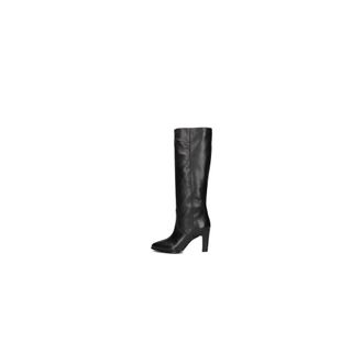 Notre-V Elegante Schwarze Lederstiefel - - Shoes - Damen - Schwarzk - 38 EU