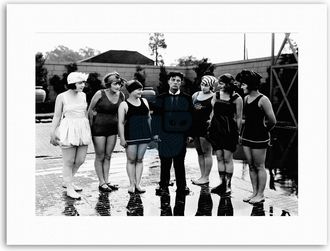 Wee Blue Coo PHOTOGRAPHY GROUP MOVIE STAR BUSTER KEATON Poster Portrait Photograph Film