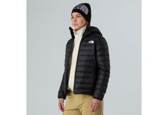 The North Face Daunenjacke W CLASSIC DOWN HOODED JACKET mit 700er-Daunenf&uuml;llung, sportlicher Stil, mit verstellbarer Kapuze
