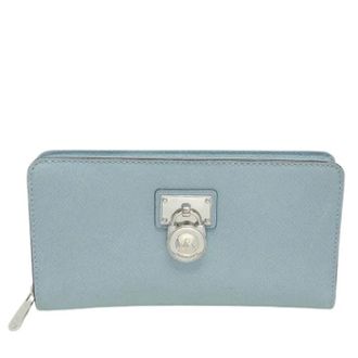 Michael Kors Portefeuille Compact Pre-owned - Femme - Pre-owned - Bleu - Taille: ONE Size
