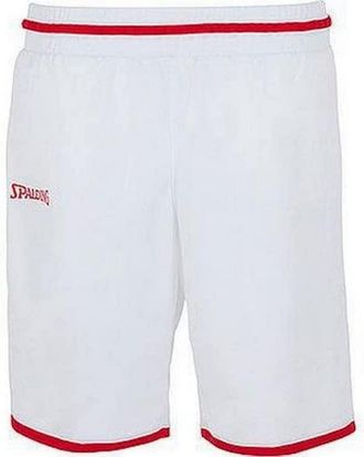 Spalding Damen Damen Shorts Move Shorts, weiß/rot, 2XL, 300514506