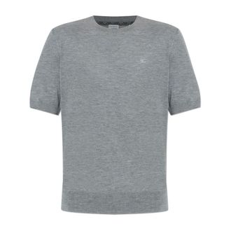 Burberry Homme, Pulls, Gris, Taille: M T-shirt en cachemire Tom