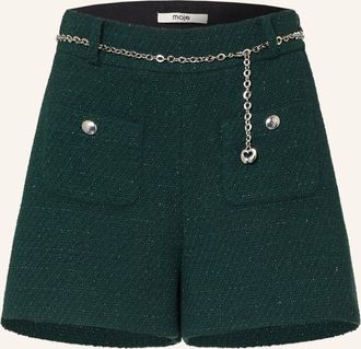 Maje Tweed-Shorts Mit Glitzergarn gruen