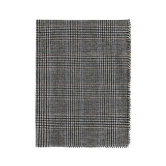 Brunello Cucinelli Karierter Wollschal - - Accessories - Damen - Grau - ONE SIZE