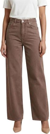 Only Only, Femme, Jeans, Brun, Taille: 42 FR L32 Jean Classique en Coton avec Fermeture &Eacute;clair et Bouton et Poches