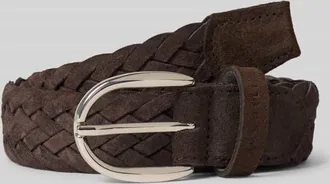 Bugatti G&uuml;rtel in Flecht-Optik mit Logo-Detail