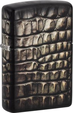 Zippo Sturmfeuerzeug - Alligator Skin Design - 540 Colour - Nachf&uuml;llbar - Wiederverwendbar - Windfestes Design - Geschenkbox - Made in USA
