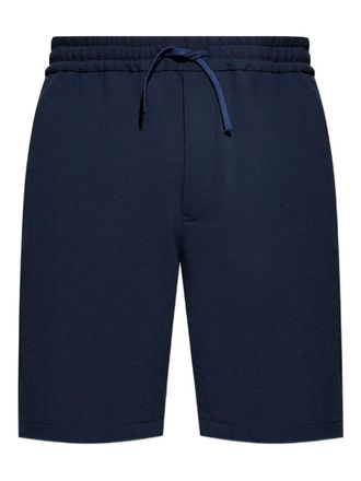 Emporio Armani short à taille élastiquée - Bleu
