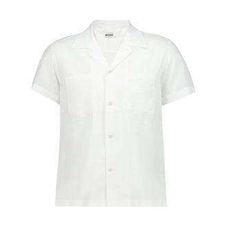 Bode Voile Kurzarmhemd - - Shirts - Herren - Wei&szlig; - XL