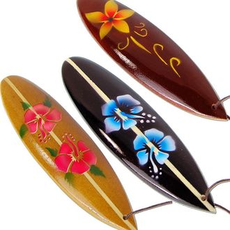 Seestern Sportswear Surfboard Weihnachtsbaum Christbaum Schmuck Weihnachtsdeko Surfing Xmas /1424 3 er Pack