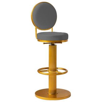 Generic Moderner, h&ouml;henverstellbarer Barhocker im Industrial-Stil mit Metallbeinen, bequemer, gepolsterter Tresenstuhl f&uuml;r K&uuml;cheninseln, geeignet f&uuml;r Zuhause 