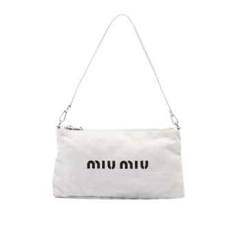 Miu Miu Pre-owned Canvas Shoulder Bag - - Pre-owned - Damen - Wei&szlig; - ONE SIZE