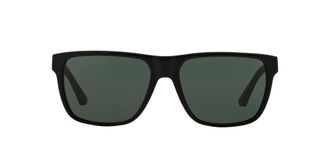 Emporio Armani Ray-Ban Herren 501771 Sonnenbrille, Schwarz (Black), 58