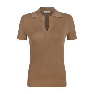 Max Mara Femme, Tops, Brun, Taille: 40 FR Albero Polo