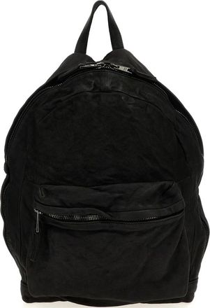 Giorgio Brato Homme, Sacs, Noir, Taille: ONE Size Sac &agrave; dos en cuir italien