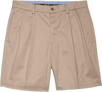 Brooks Brothers Short extensible &agrave; devant pliss&eacute; - Homme - Shorts - Beige - Taille: W30