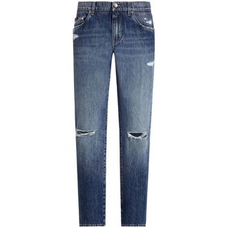 Dolce & Gabbana Homme, Jeans, Bleu, Taille: L Jean Classique Cinq Poches Bleu Indigo