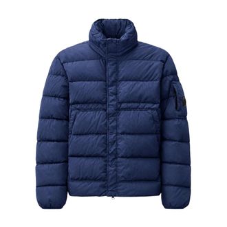 C.P. Company C.p. Company - Chrome-R Hooded Lens Jacket - Homme - Vestes - Bleu - Taille: 2XL