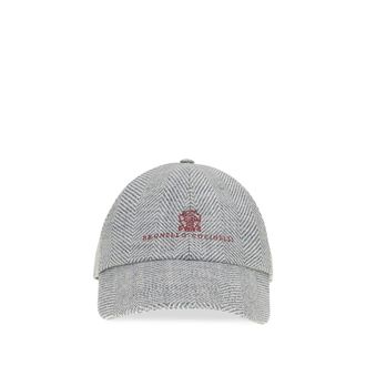 Brunello Cucinelli BRMV4549850CVS87BB Baseball Cap - Gray
