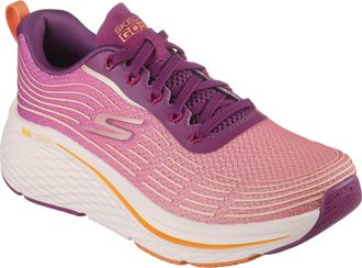 Skechers Damen Max Cushioning Elite 2.0 AlauraSneaker, Raspberry Textile Orange Trim, 37.5 EU