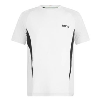 HUGO BOSS Homme, Sport, Blanc, Taille: 2XL T-shirt en maille coupe ajust&eacute;e