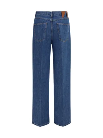 Darkpark Womens Cora Wide-Leg Jeans Medium Full Cotton