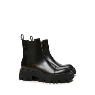 Balenciaga Bottines Tractor en cuir