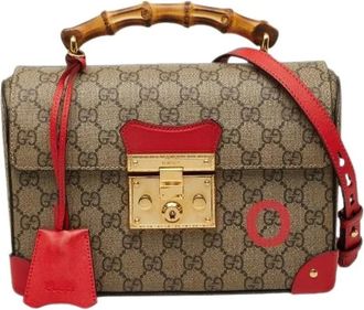Gucci Pre-owned GG Small Bamboo 2way Bag - Femme - Pre-owned - Beige - Taille: ONE Size