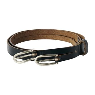Our Legacy unisex, Accessoires, Noir, Taille: 100 CM Twin Tongue Belt