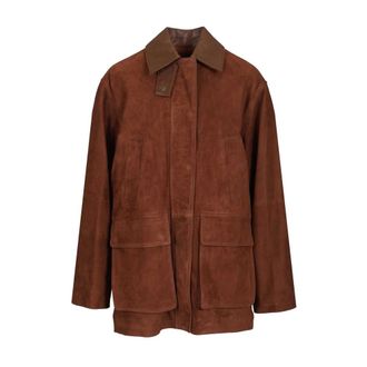 Arma Femme, Vestes, Brun, Taille: 36 FR Elsa Suede Jacket