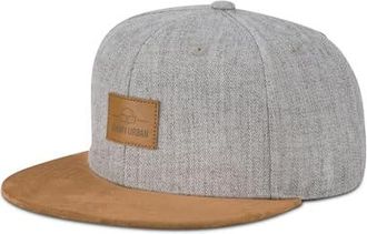 Johnny Urban Casquette Snapback Gris/Marron Homme & Femme - Cap Dean Fabriqu&eacute; de Tissu de Haute Qualit&eacute; - Casquettes de Baseball Styl&eacute;e & R&eacute;glable avec Badge de Lo