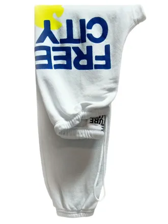 Freecity pantalon de jogging &agrave; logo imprim&eacute; - Gris