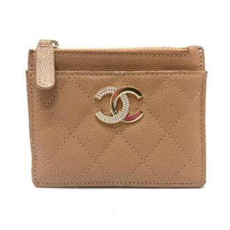 Chanel Pre-owned Leder Portemonnaie - - Pre-owned - Damen - Beige - ONE SIZE