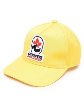 Dsquared2 casquette &agrave; patch logo - Jaune