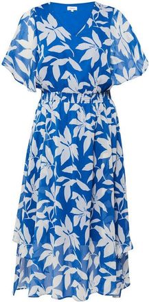s.Oliver Maxikleid Kleid Maxikleid aus Chiffon mit gesmokter Taille
