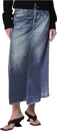 Our Legacy Craft Skirt - Femme - Jupes - Bleu - Taille: 34 FR