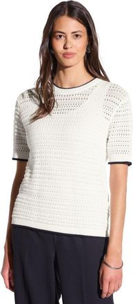 Street One Damen Pullover mit Lochmuster