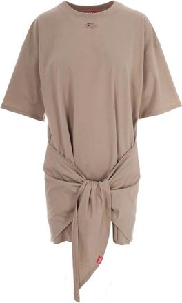 Diesel Femme, Robes, Beige, Taille: 40 FR D-Eivor Tie-Detail Mini Dress