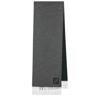 Fendi Rechteckiger Schal - - Accessories - Herren - Grau - ONE SIZE