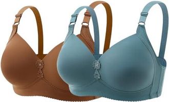 Generic Ensemble bustier pour femme - Bretelles r&eacute;glables - Couverture compl&egrave;te - Soutien-gorge confortable sans armatures - Soutien-gorge sans armatures, Jn,