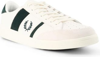 Fred Perry Herren Sneaker wei&szlig; Glattleder