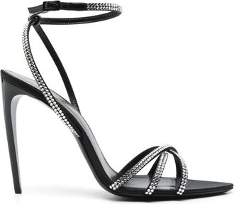 Saint Laurent sandales Ava 105 mm - Noir