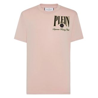 Philipp Plein Homme, Tops, Rose, Taille: XL T-shirt Col Rond MC Supercar Racing