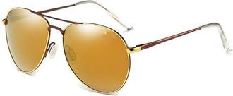 Generic Lunettes de soleil polaris&eacute;es de couleur for hommes, verres de soleil de conduite for vacances(Brown)