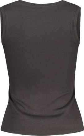 Tommy Hilfiger Cotton Ribbed Tank Top - Black