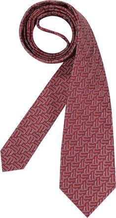 Lanvin Herren Krawatte blau Gemustert