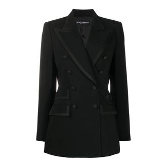 Dolce & Gabbana Elegante Blazer Kollektion - - Jackets - Damen - Schwarzk - M