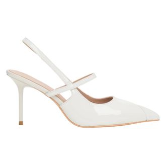 Estro & Luminara Femme, Chaussures, Beige, Taille: 39 EU Escarpins Slingback &agrave; Bout Pointu en Cuir Verni